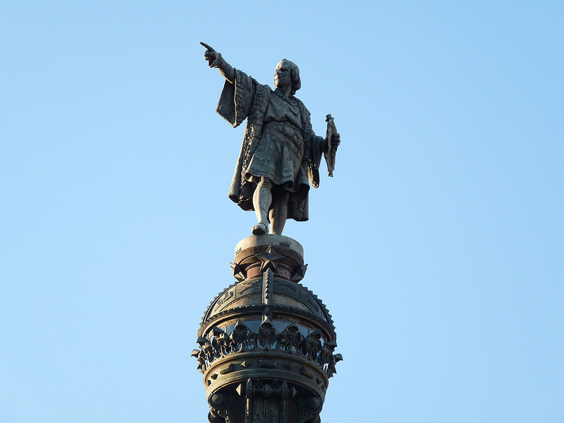 La statue de Christophe Colomb